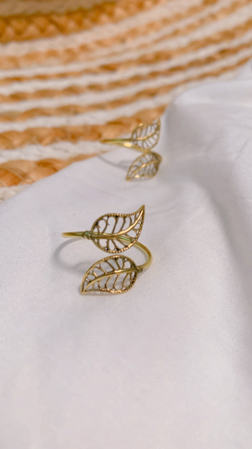 Double Leaf Toe Rings